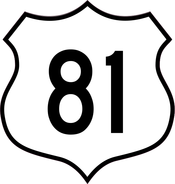 Vibrant, High-Quality Highway 81 Sign Magnets