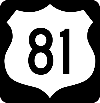 Highway 81 Sign With Black Border Sticker - 50+ Color Options!