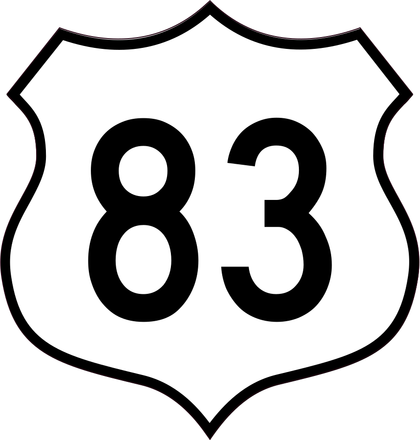 Order Your Highway 83 Sign Sticker Today - Free Shipping!