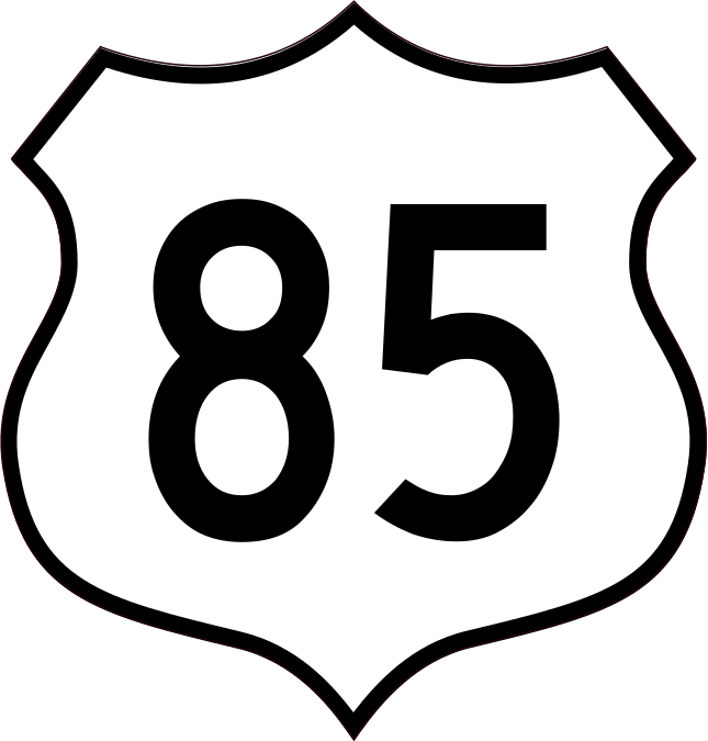 Highway 85 Sign Sticker