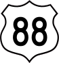 Highway 88 Sign Sticker - Fast Shipping & No Minimums