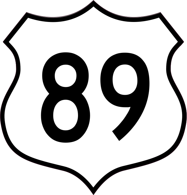 Order Your Highway 89 Sign Sticker Today - Free Shipping!