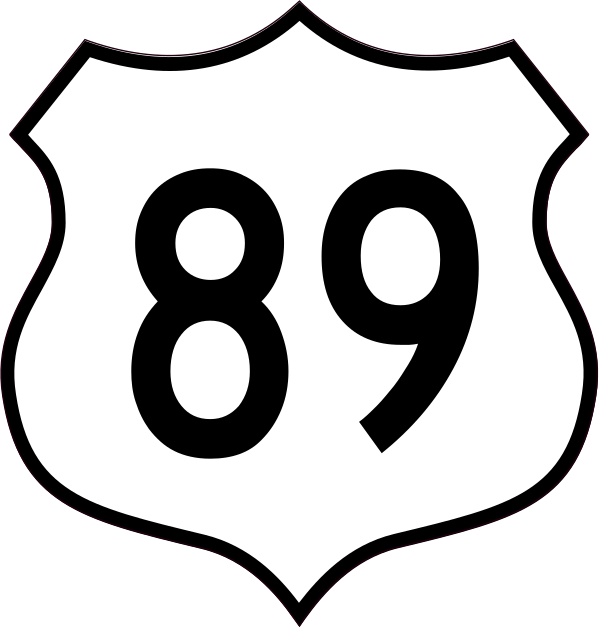 Highway 89 Sign Sticker - 50+ Color Options!