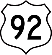 Highway 92 Sign Sticker Shipped Fast & Free!