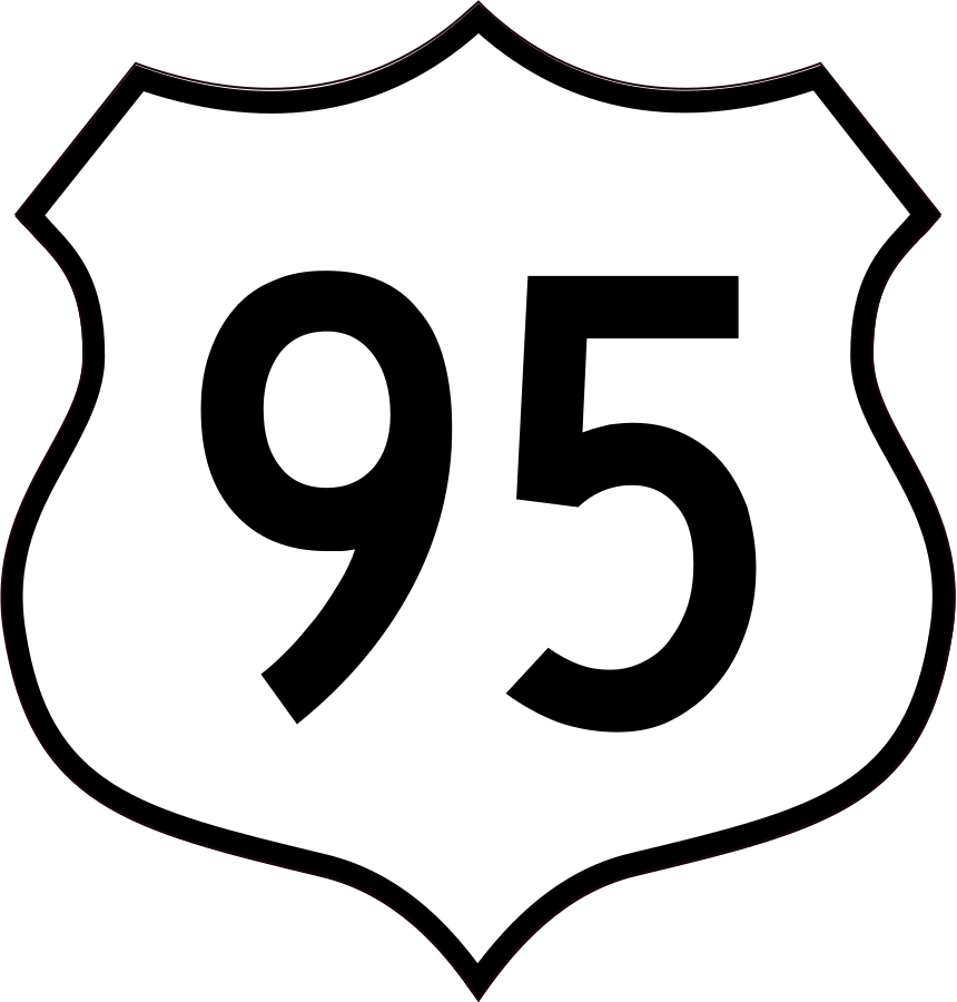 Order Your Highway 95 Sign Sticker Today - Free Shipping!