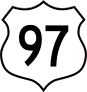 Vibrant, High-Quality Highway 97 Sign Stickers