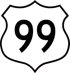 Highway 99 Sign Sticker Shipped Fast & Free!