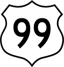 Highway 99 Sign Sticker Shipped Fast & Free!