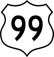 Highway 99 Sign Sticker Shipped Fast & Free!