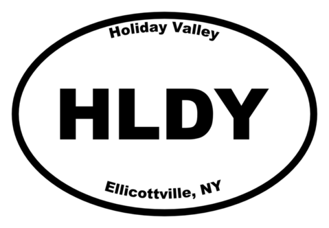 Holiday Valley Oval Sticker