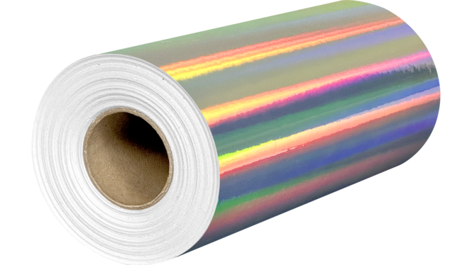 Shimmering Holographic Vinyl Material for Transfer Decals