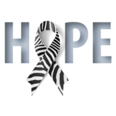Hope Lettering Rare Disease Awareness Sticker