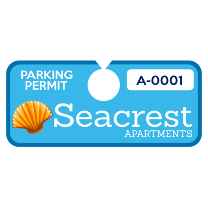 Apartment Parking Permit Stickers for Resident Vehicles