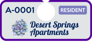 Apartment Parking Permit Stickers for Resident Vehicles