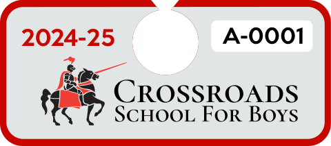 Horizontal School Hang Tag Parking Permit - Customize this Design!