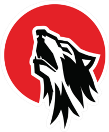 Howling Wolf Mascot Sticker