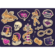 Hula Dancer Sticker Sheet