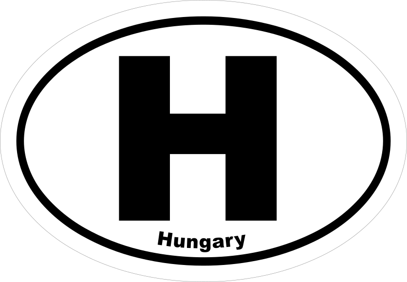 Hungary H Oval Magnet Shipped Fast & Free!