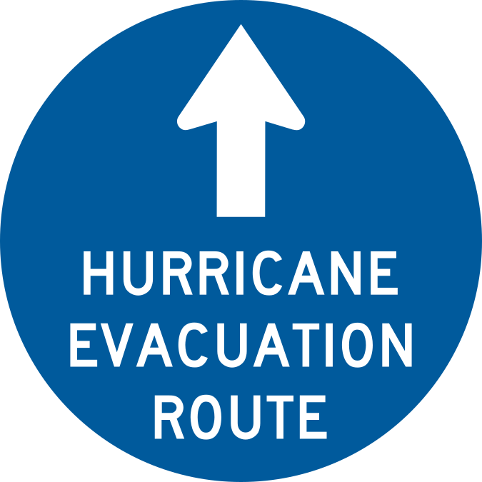 Order Your Hurricane Evacuation Ramp Sticker Today - Free Shipping!