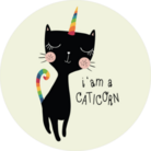I Am A Caticorn Cat Sticker