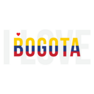 I Love Bogota, Colombia Typography Sticker