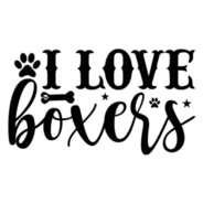 I Love Boxers Sticker