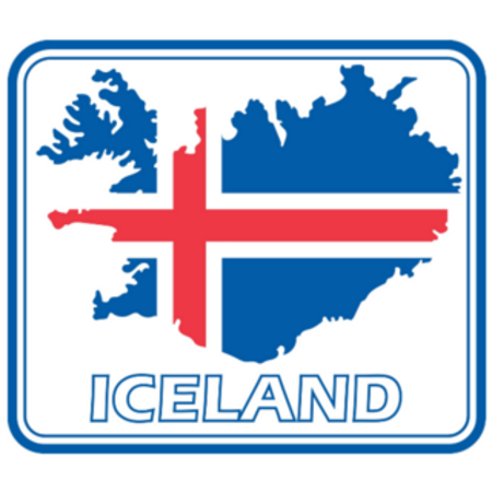 Iceland Country Emblem Sticker