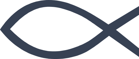 Ichthus Fish Sticker - 50+ Colors!
