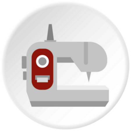 Icon Sewing Machine Sticker