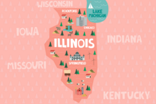 Illinois Car Stickers and Decals