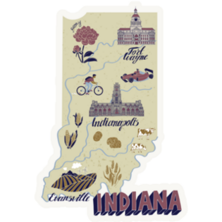Indiana Car Stickers and Decals