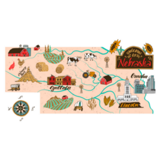 Nebraska State Stickers and Decals | Free Shipping