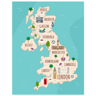 United Kingdom Stickers & Decals - Free Shipping