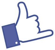 Illustration Of Shaka Icon In Facebook Style Sticker