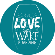 In Love With Wake Boarding Sticker