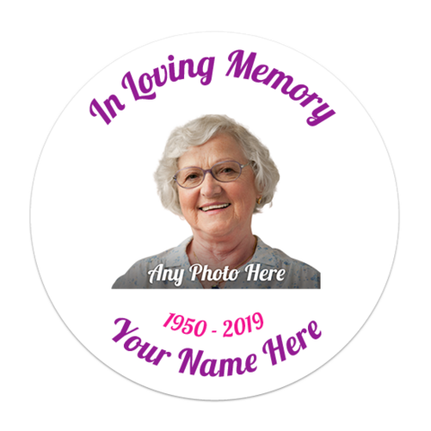 "In Loving Memory" Decals & Stickers - Customizable