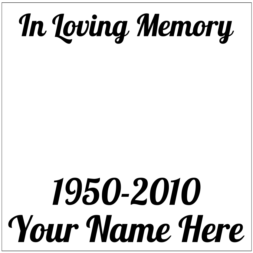 In Loving Memory Rectangle Sticker