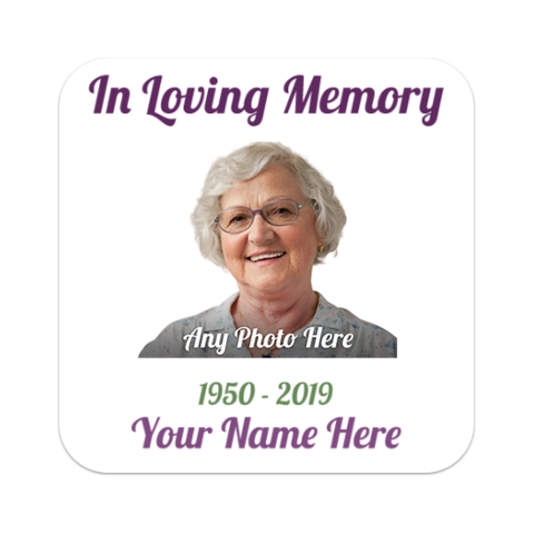 "In Loving Memory" Decals & Stickers - Customizable