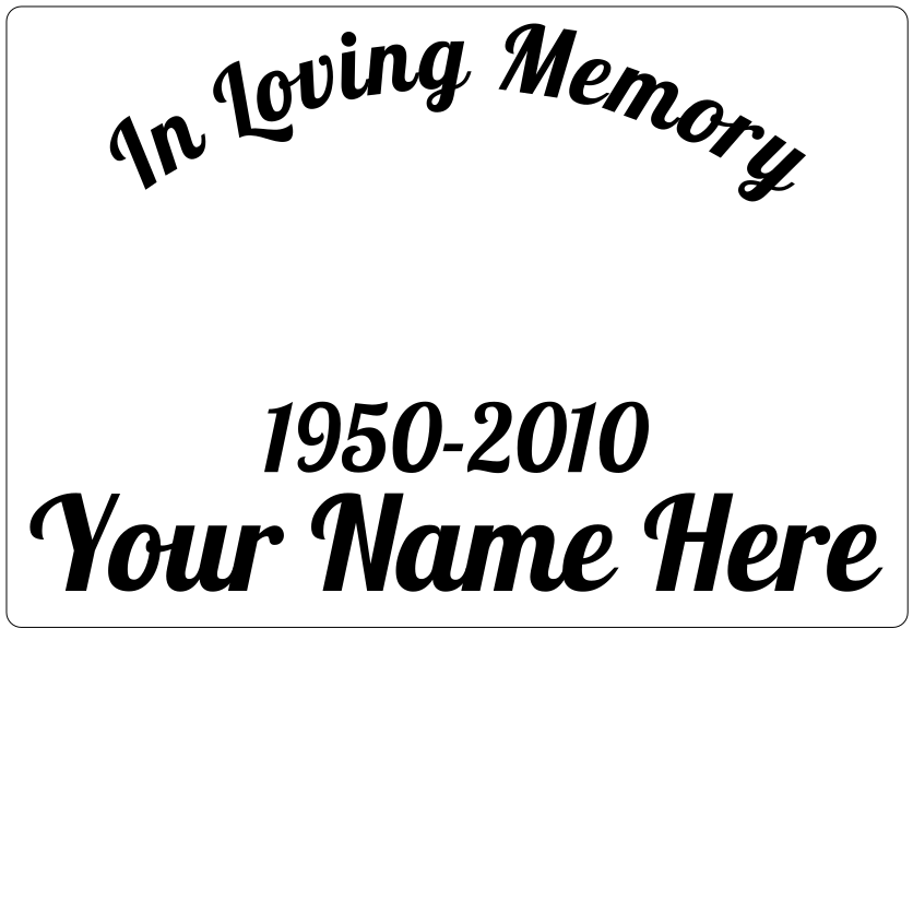 In Loving Memory Rounded Rectangle Sticker