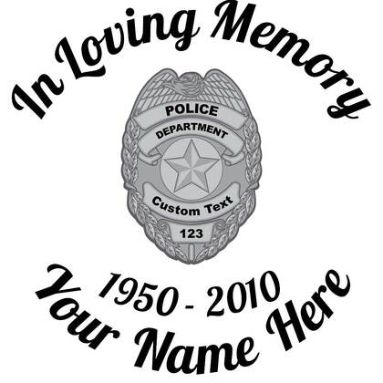 Police & Security Stickers | Ready-to-Order Designs