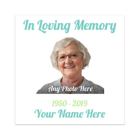 "In Loving Memory" Decals & Stickers - Customizable