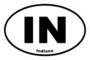 Indiana Car Stickers and Decals
