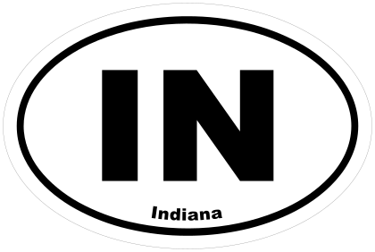 Indiana Car Stickers and Decals