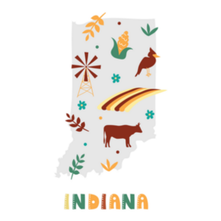 Indiana Car Stickers and Decals
