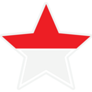 Indonesia Star Flag Sticker