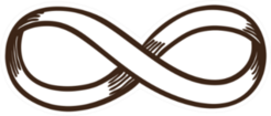 Infinity Sign. Isolated Sketch Icon Black Pictogram Sticker