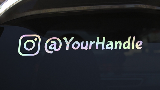 Instagram Stickers - Custom IG Handle Stickers in 50+ Materials