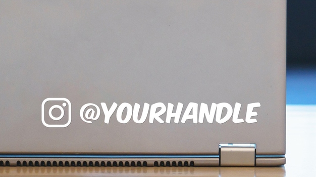 Instagram Stickers - Custom IG Handle Stickers in 50+ Materials