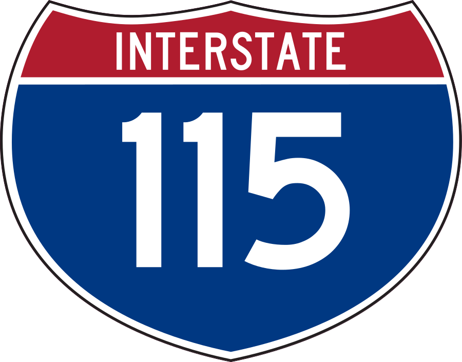 Interstate 115 Sign Sticker Shipped Fast & Free!