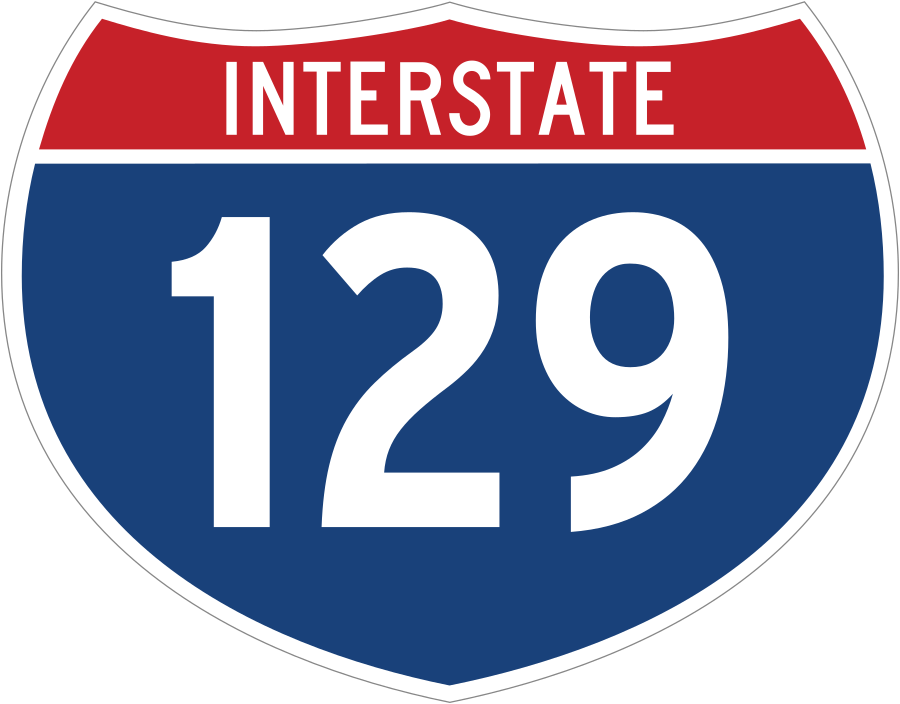 Interstate 129 Sign Sticker